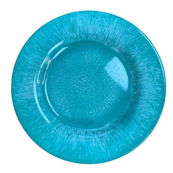 Pier 1 | Kitchen | Pier Turquoise Capri Melamine Round Dinner Plate ...